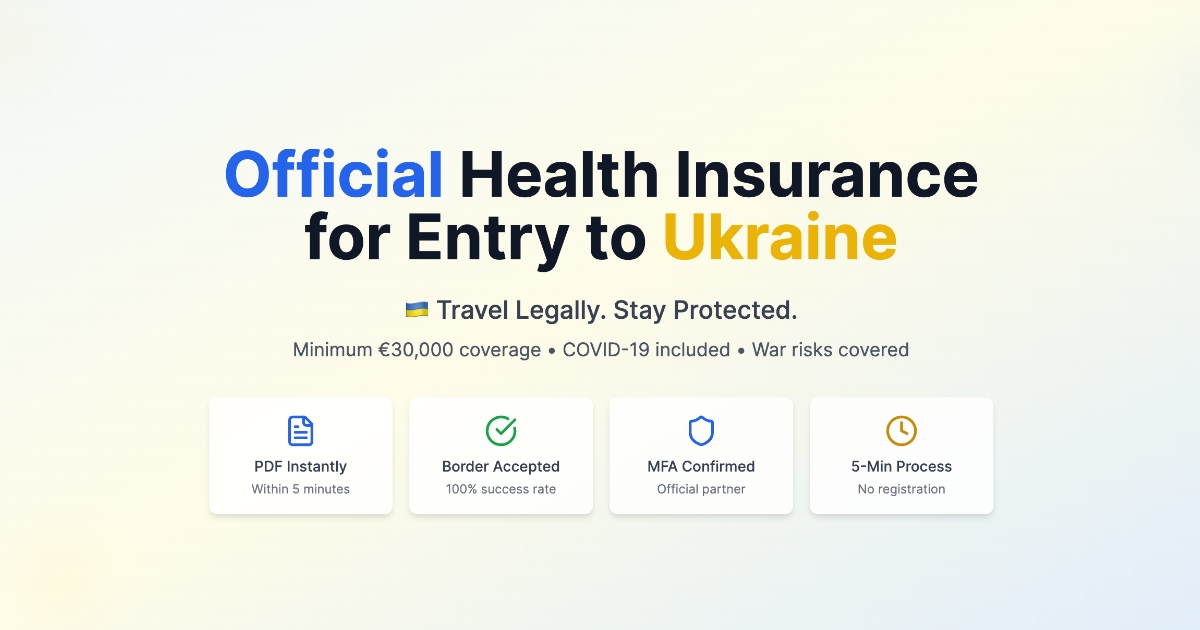 Buy Travel & Health Insurance Online 🌐 – Ukraine for Foreigners